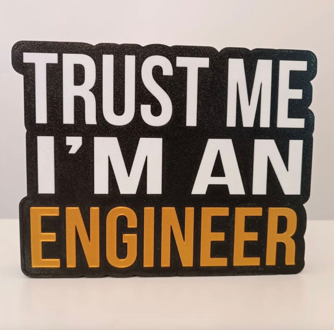 Table Lamp for Engineers Trust Me, I'm an Engineer. Gift Idea ...