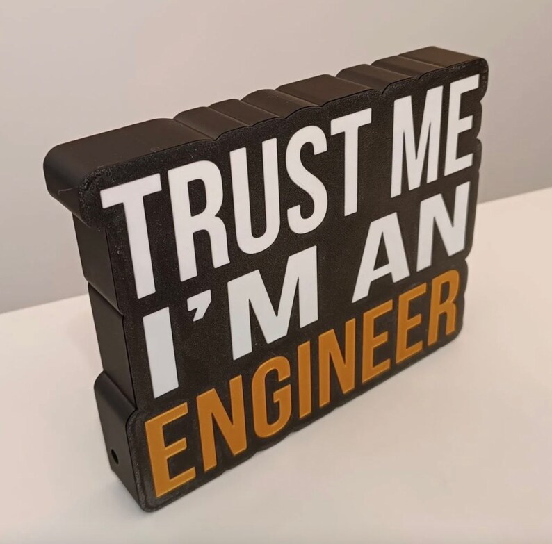 Table Lamp for Engineers Trust Me, I'm an Engineer. Gift Idea ...