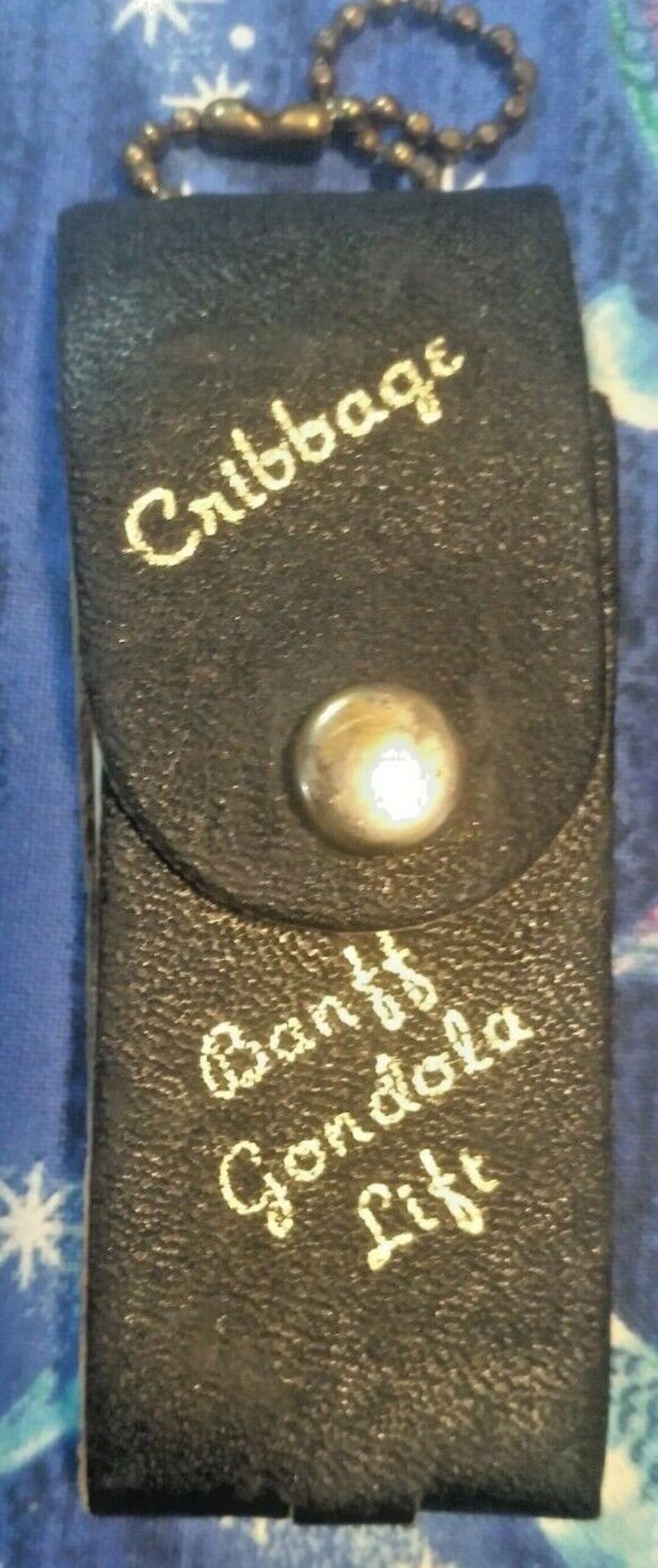 RARE Miniature Cribbage Board Key Chain Banff Gondola Lift Missing Pegs ...