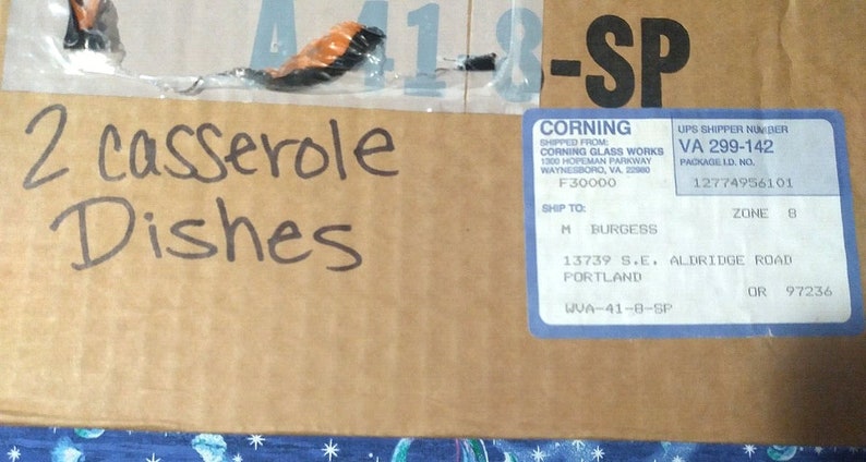 3 PIECE Corning Ware Spice of Life Casserole Dishes A-1 1/2-B + Lid A7C ...