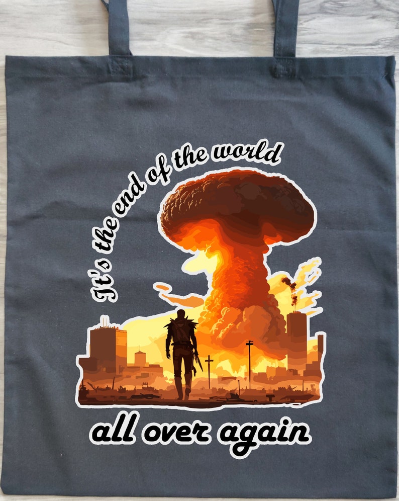 Fallout Graphic Tote Bag: Organic Cotton, Post-apocalyptic Design - Etsy