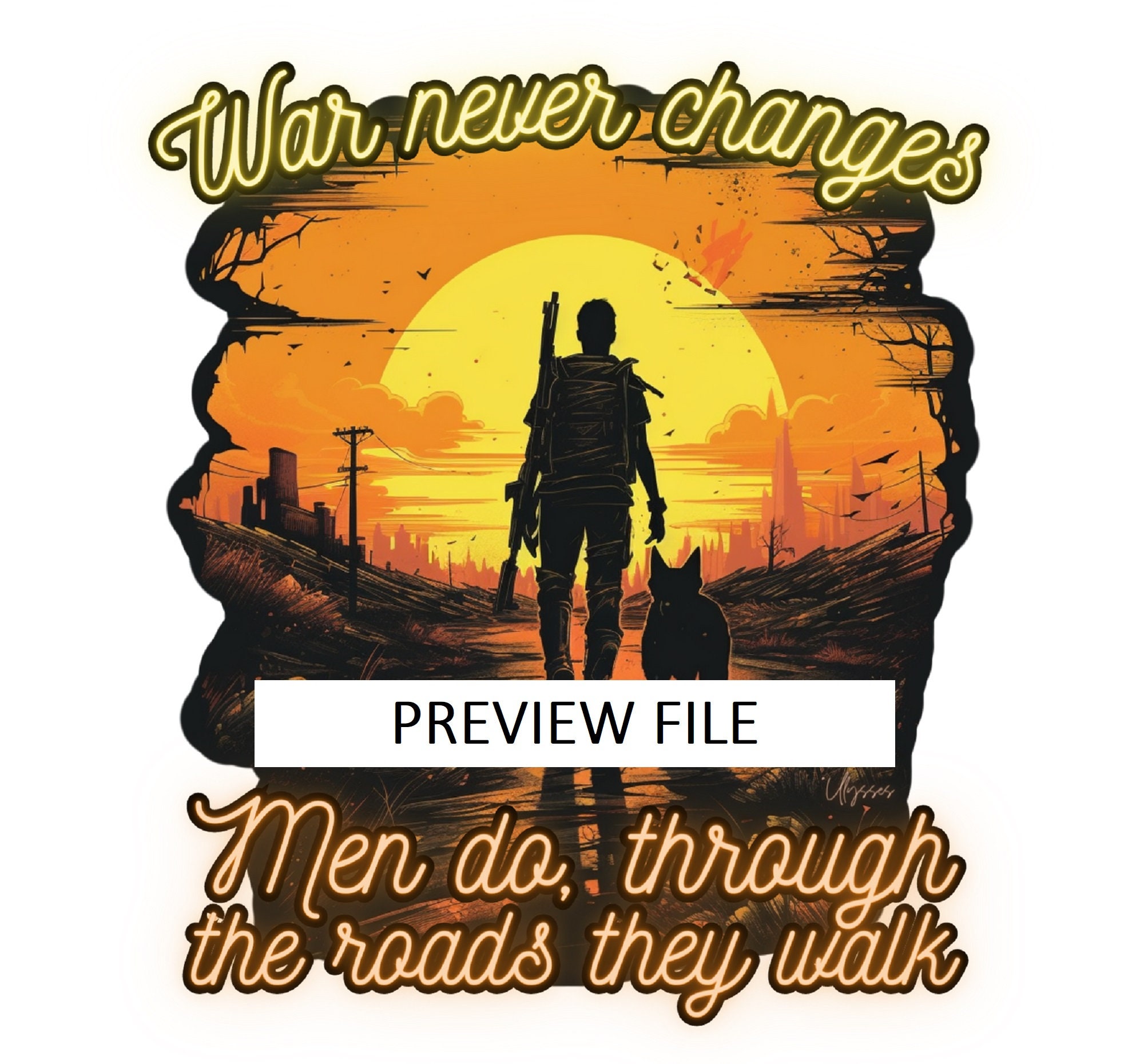 Set of Three Fallout Themed Stickers - Etsy