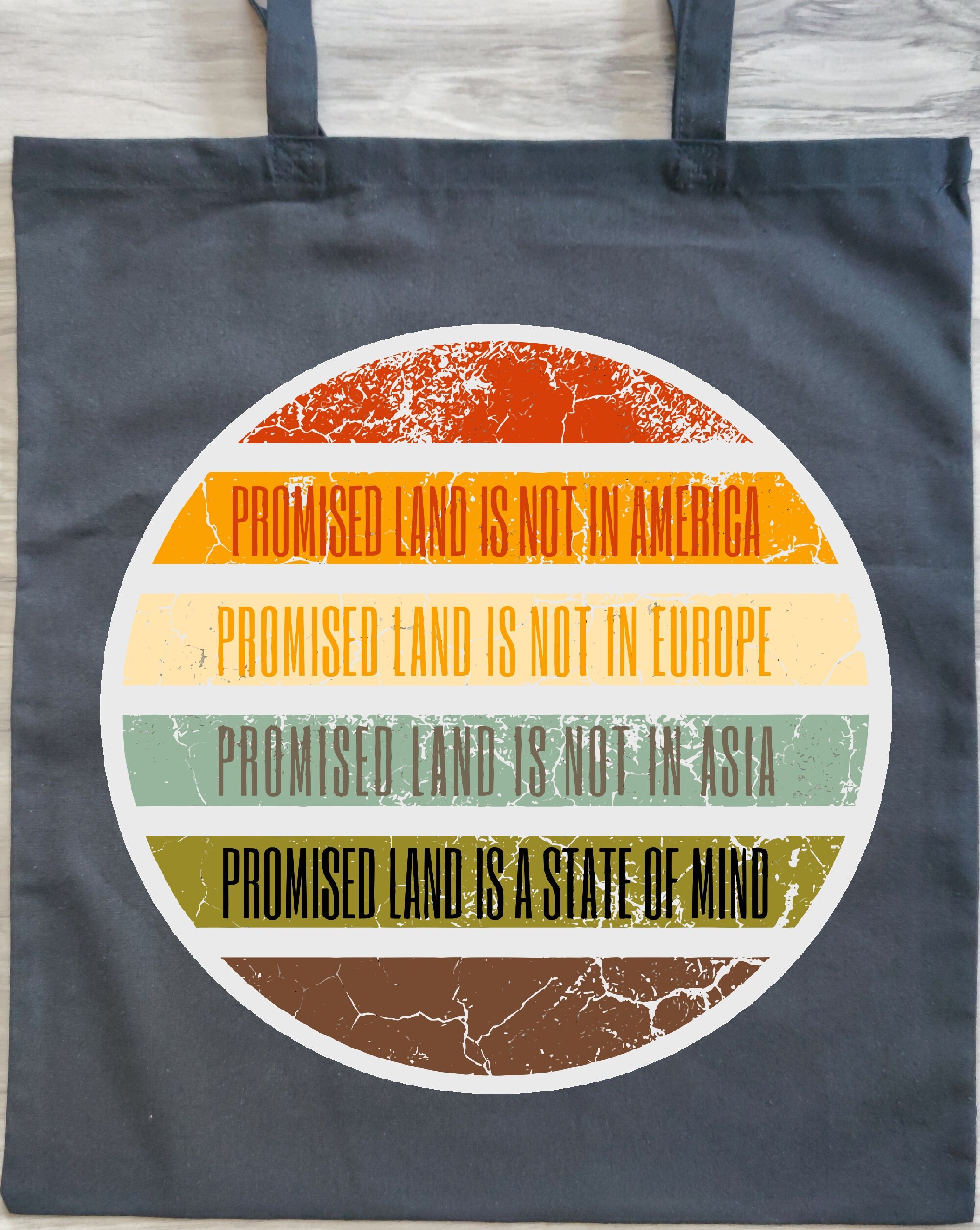 Promised Land is a State of Mind Tote Bag - Inspirational Design Beach ...