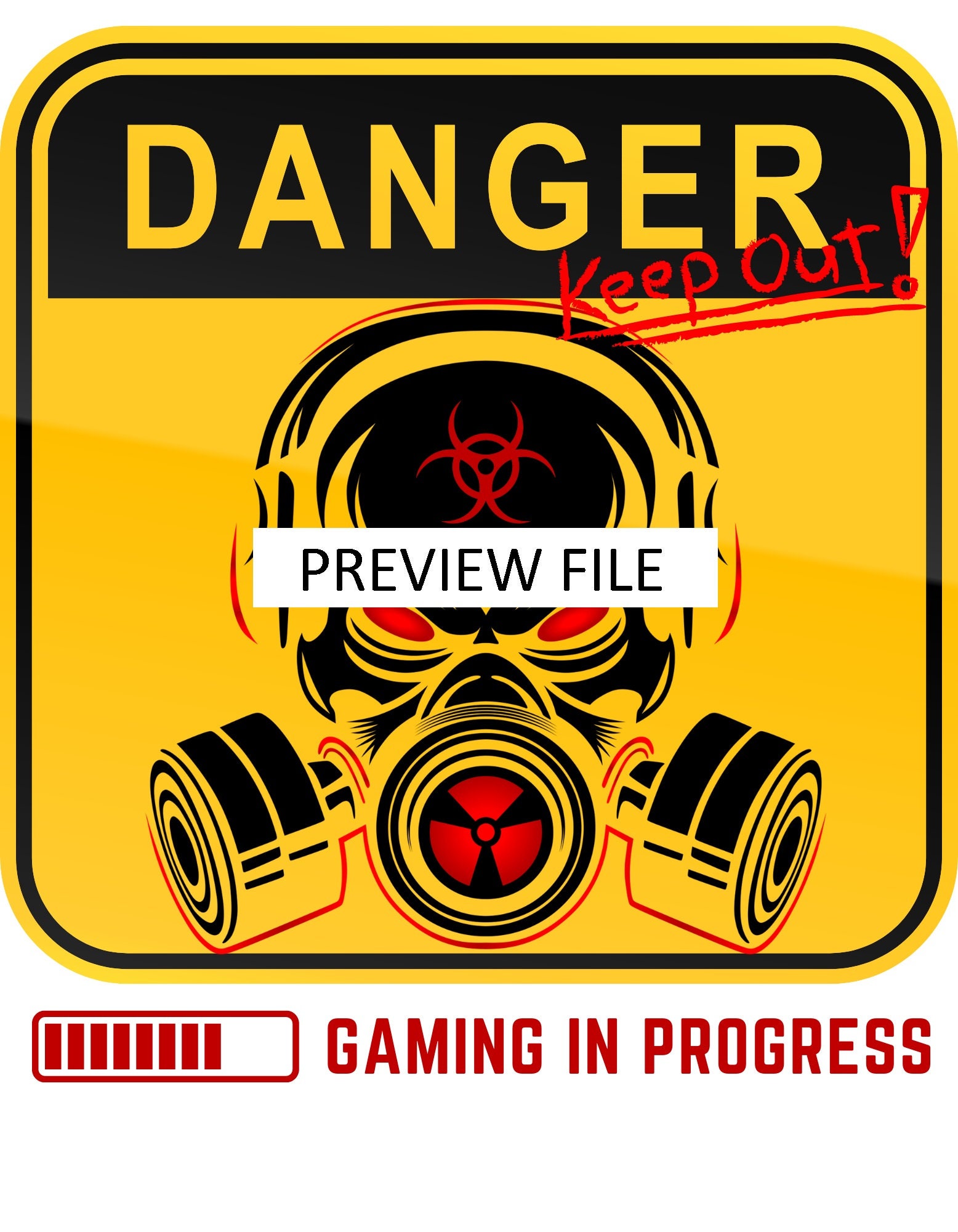 Gaming in Progress Printable Art Design SVG, PNG, PDF Digital Download ...