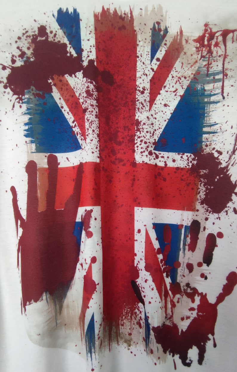 Zombie Apocalypse UK Flag Sublimation T-shirt - Various Sizes for Both ...