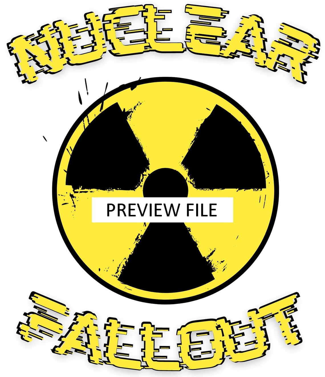 Nuclear Fallout Printable Art Design SVG and PNG Digital Download - Etsy