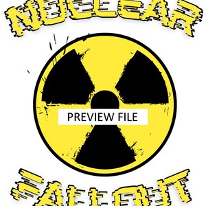 Nuclear Fallout Printable Art Design SVG and PNG Digital Download - Etsy