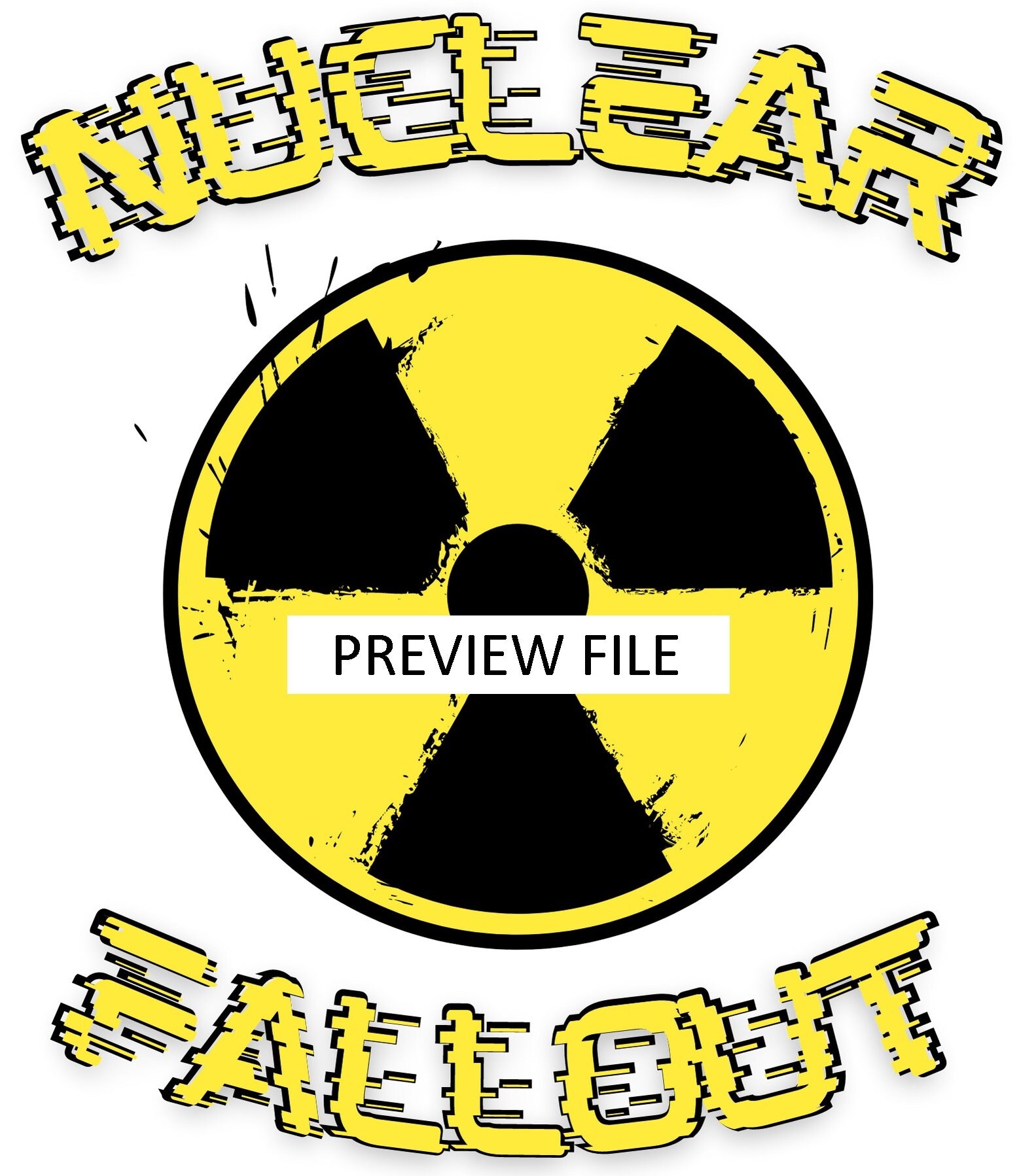 Nuclear Fallout Printable Art Design SVG and PNG Digital Download - Etsy