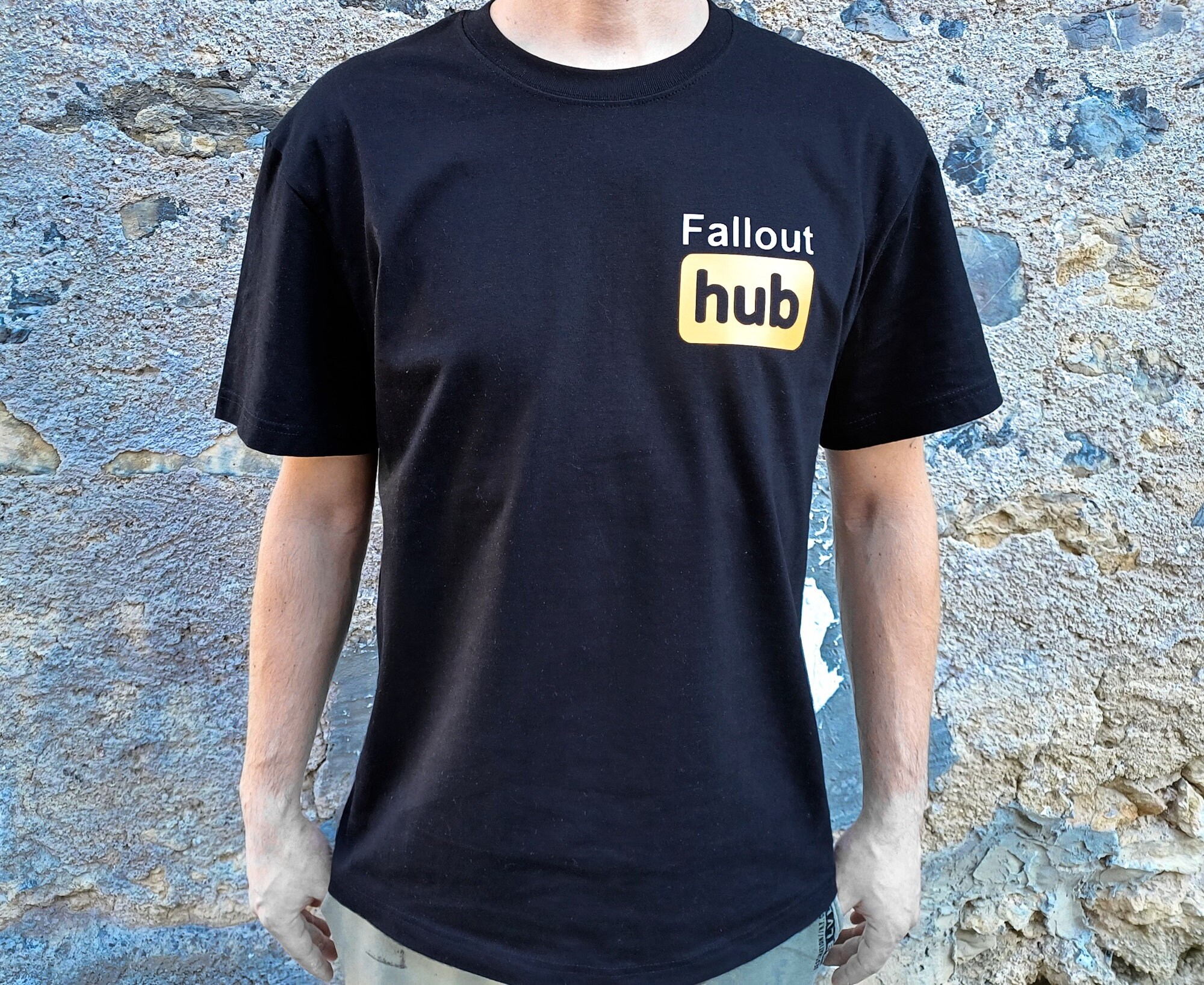 Fallout Hub Logo T-shirt Fallout Fan Page Tee Original Design, Front ...