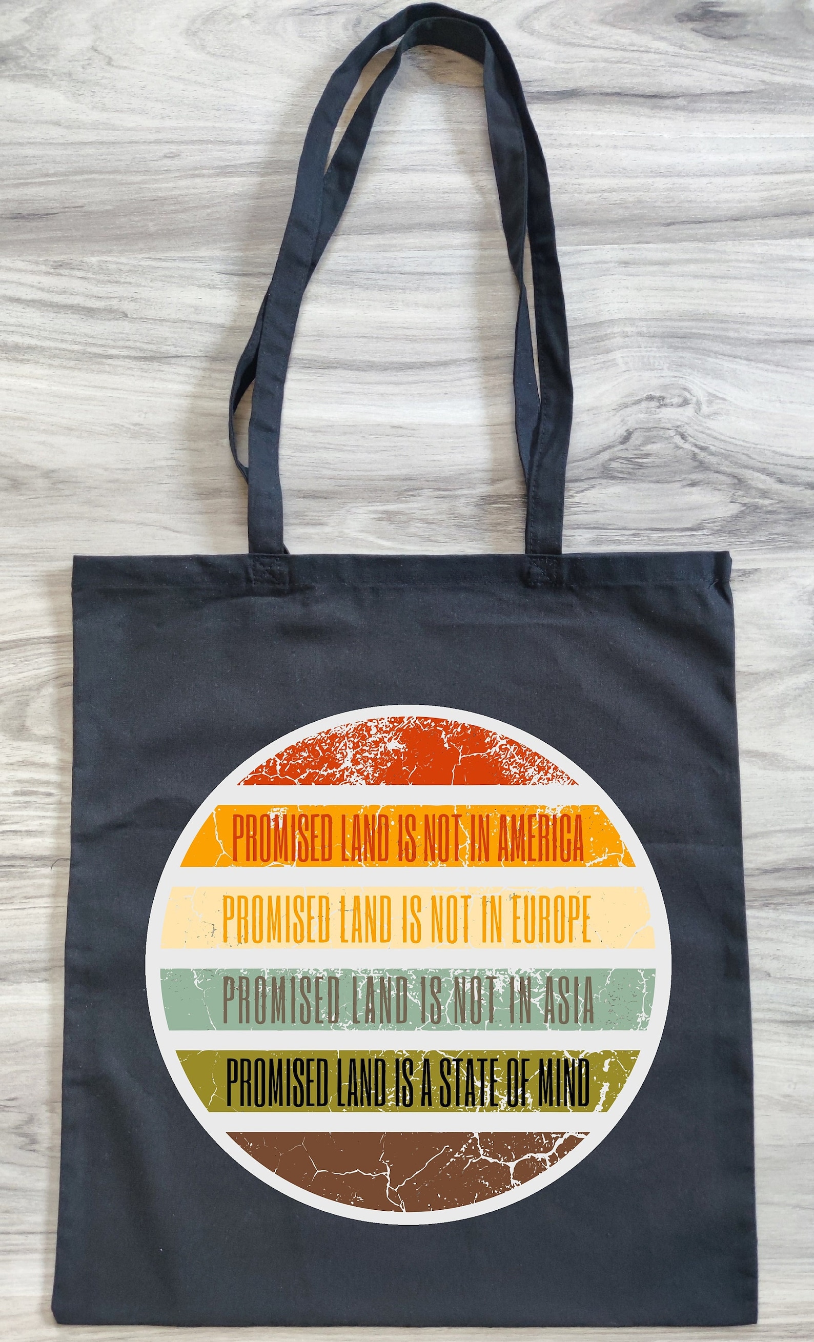 Promised Land is a State of Mind Tote Bag - Inspirational Design Beach ...
