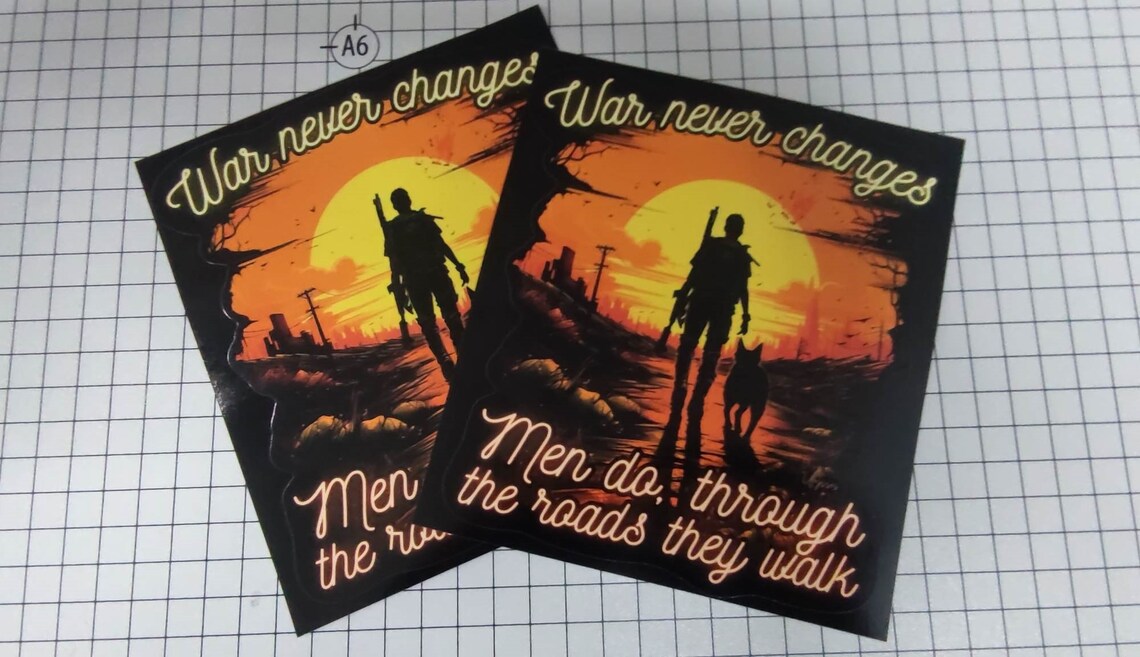 War Never Changes, Lone Wanderer and Dogmeat - Fallout Inspired ...