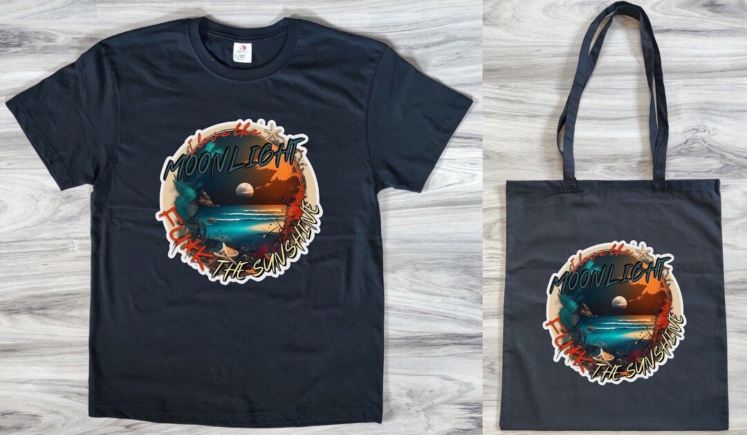 Moonlight Beach T-shirt and Tote Bag Set - Robin Schultz - Sweet ...