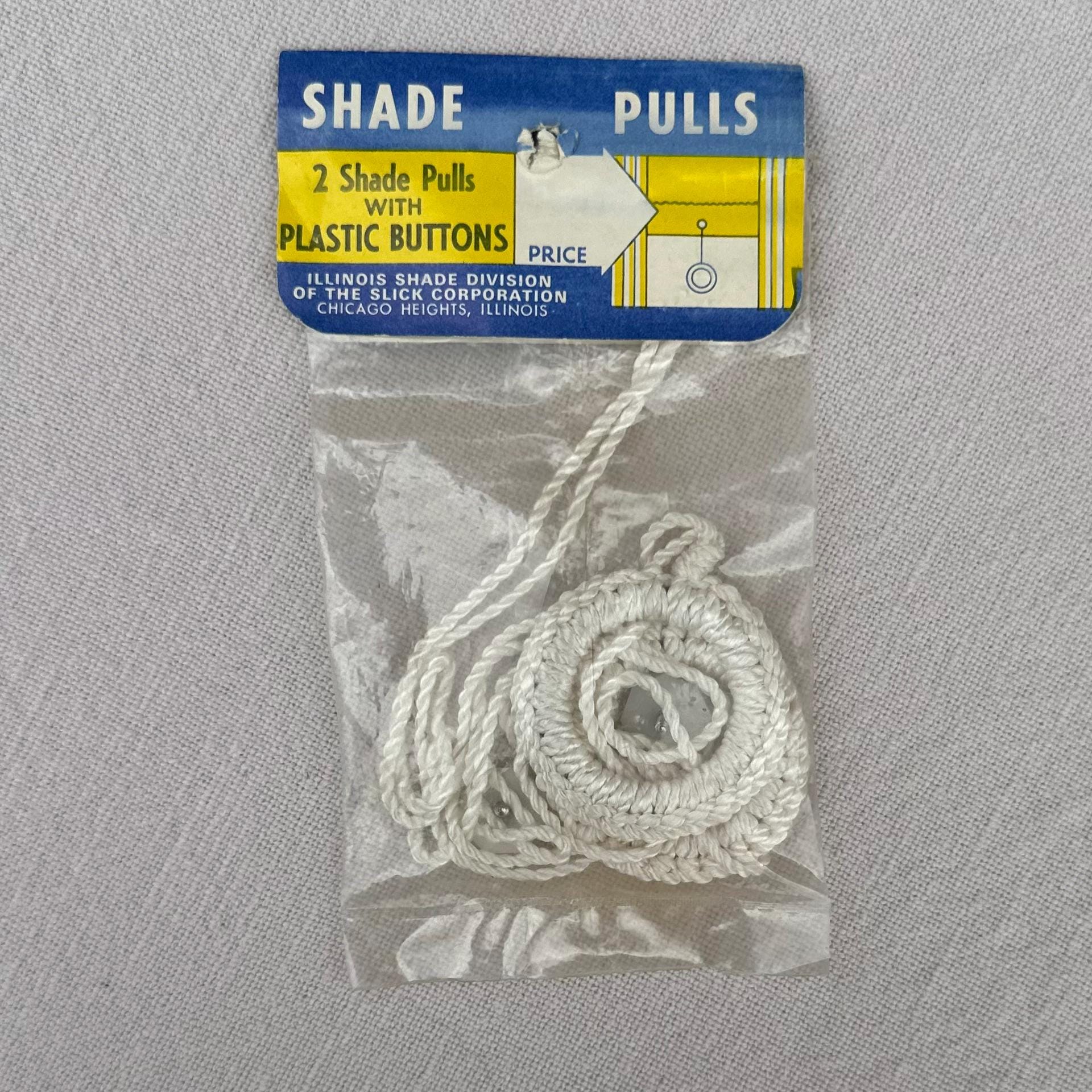 Vintage Shade Pulls for Window Set of 2 off White, Retro Window Decor ...