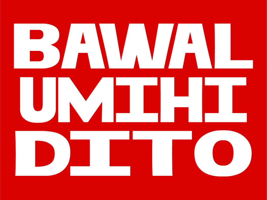 Bawal Umihi Dito Sticker - Etsy