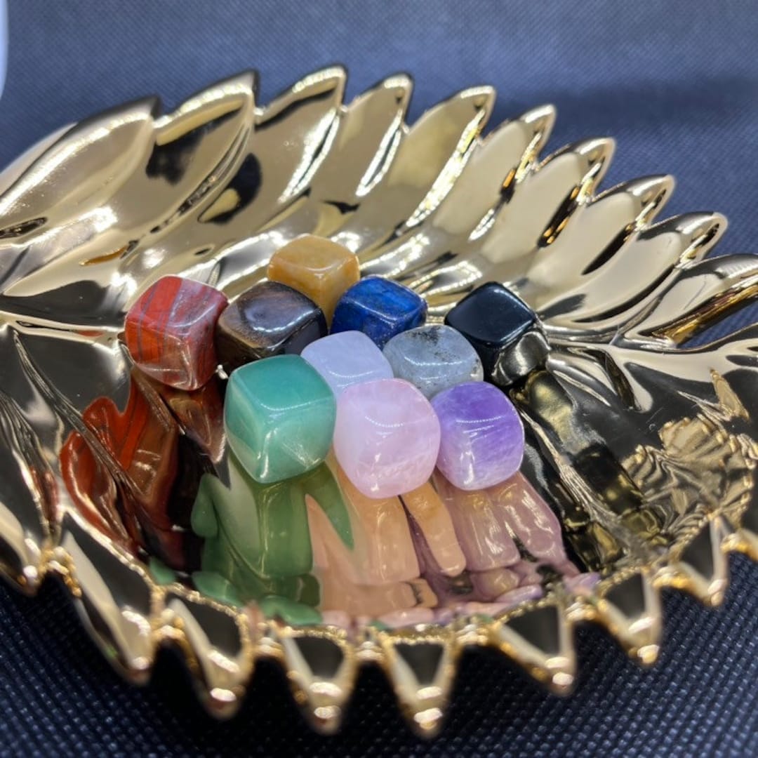 Mini Healing Crystal Cubes Set of 5 Petite Polished Crystal Cubes - Etsy