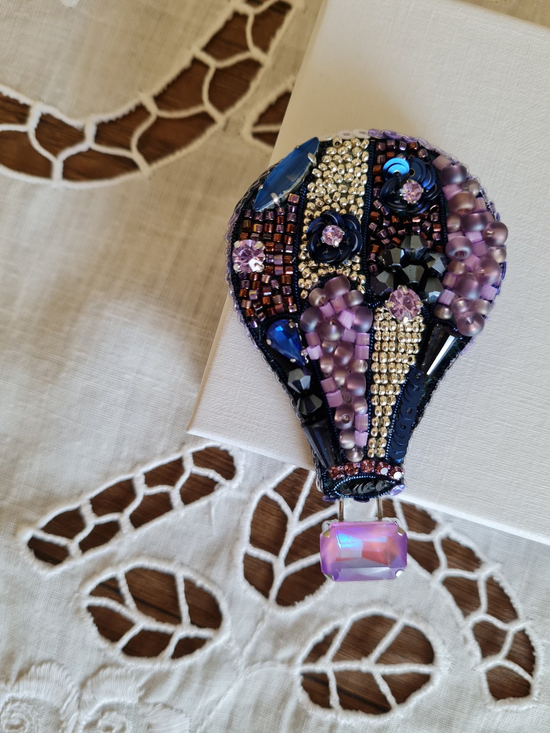 Hot Air Balloon Brooch, Balloon Brooch, Vintage Hot Air Balloon Brooch ...