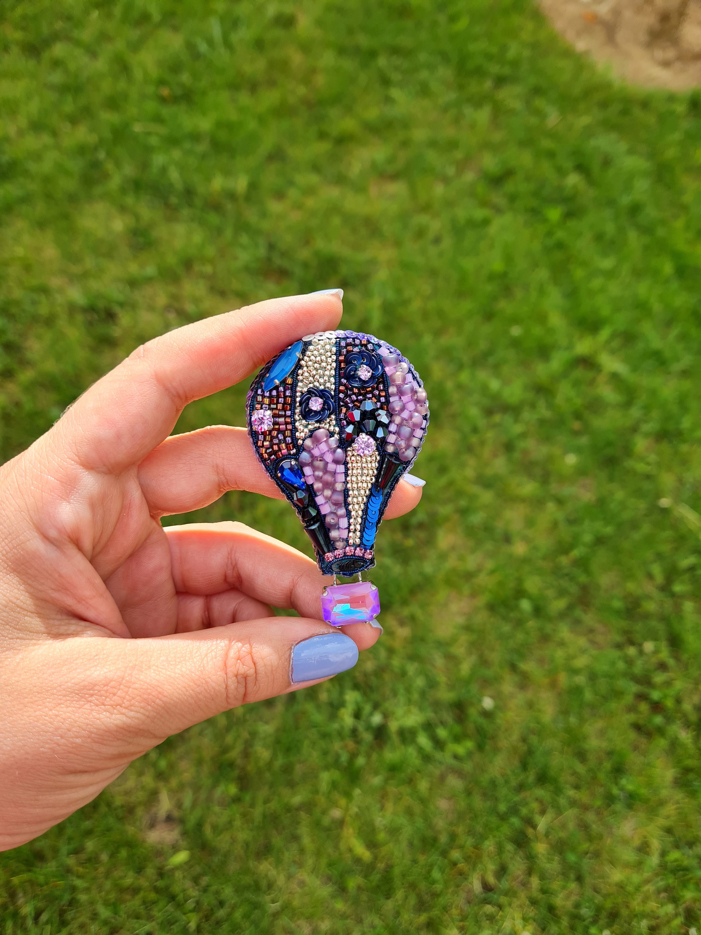 Hot Air Balloon Brooch, Balloon Brooch, Vintage Hot Air Balloon Brooch ...