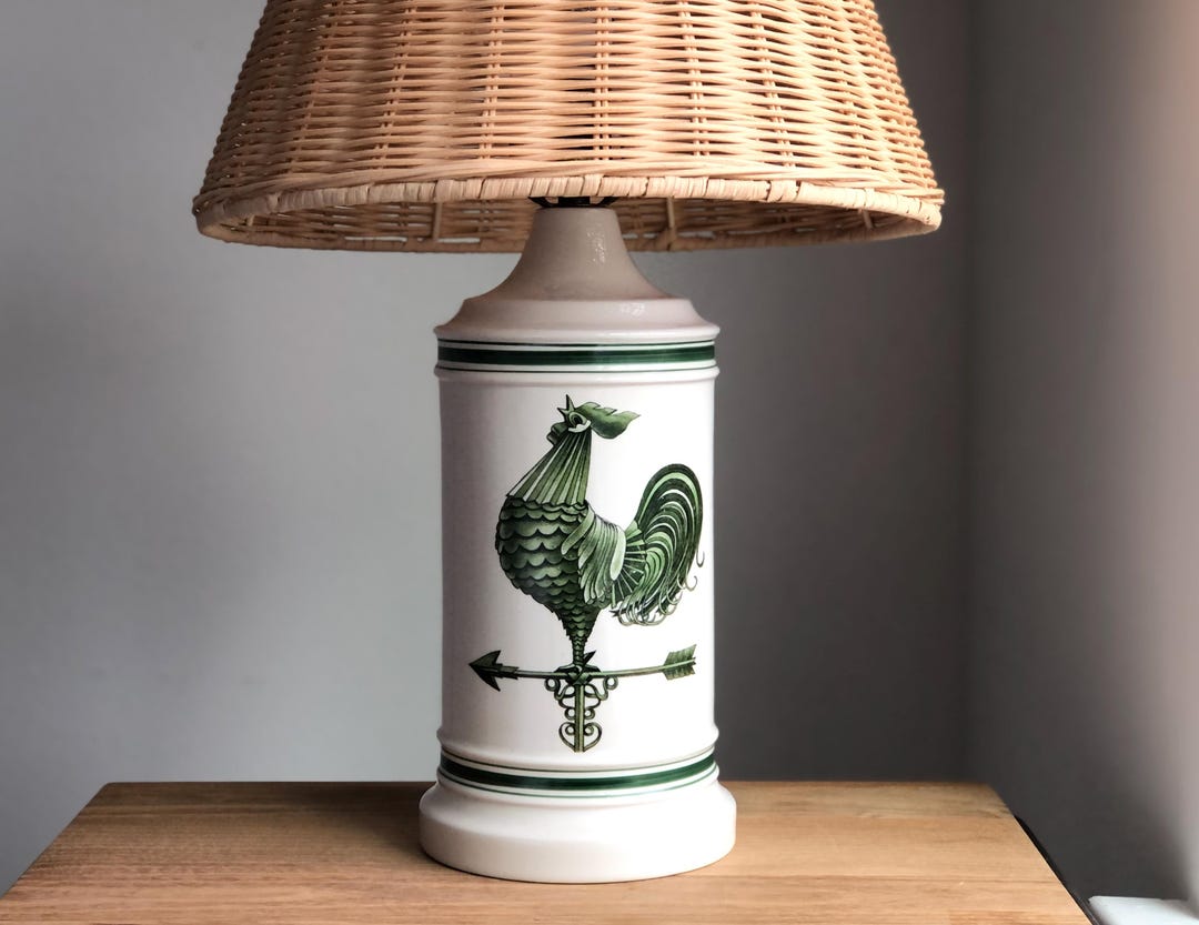 Vintage Rooster Lamp - Etsy