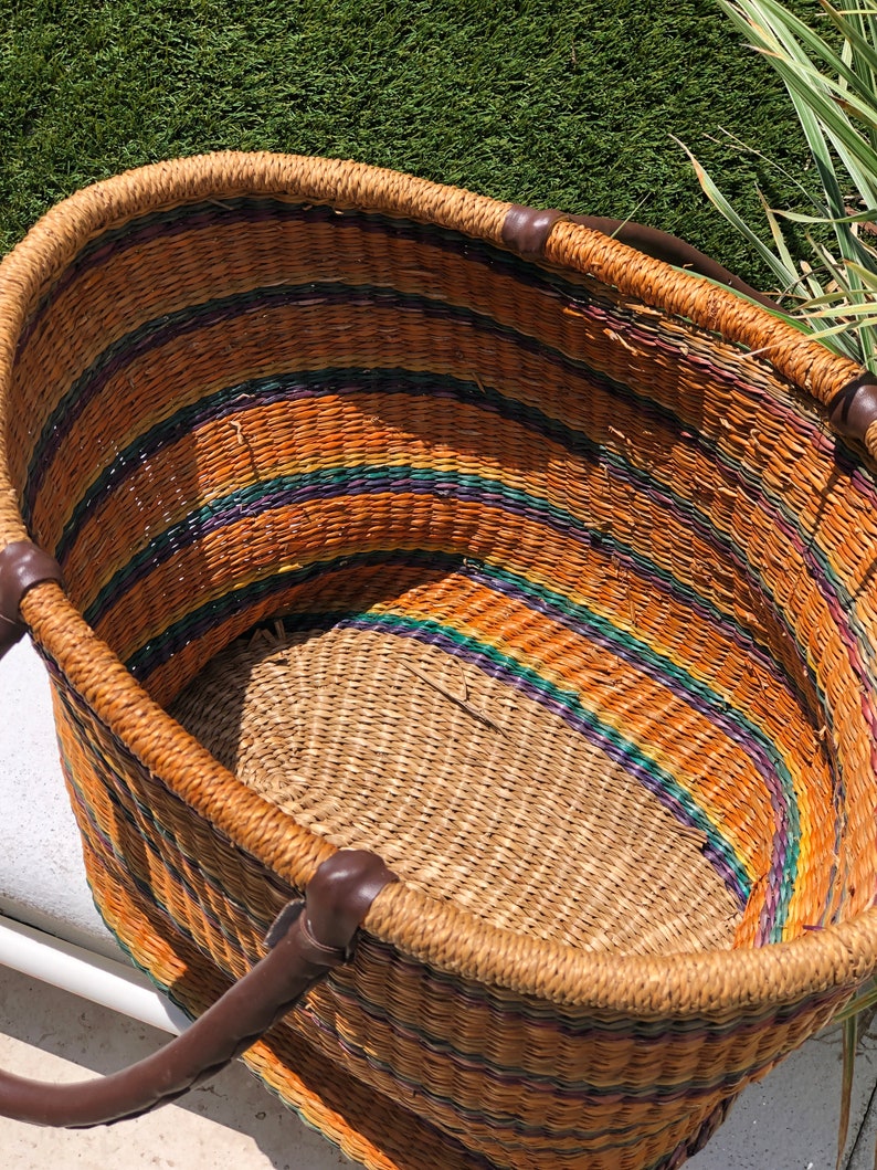 Vintage Market Basket - Etsy