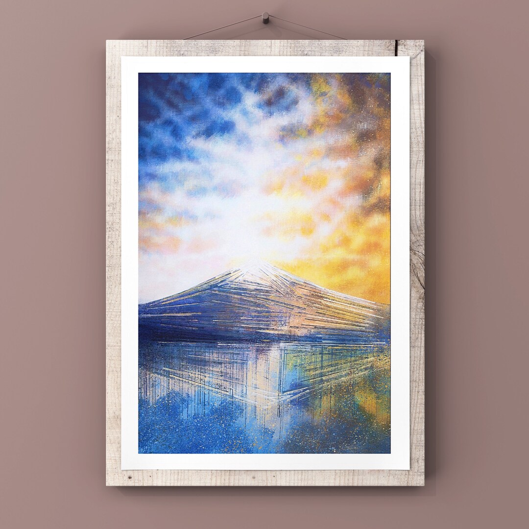Japan Mount Fuji at Sunset Print, Mount Fuji Print, Japan Print, Japan ...