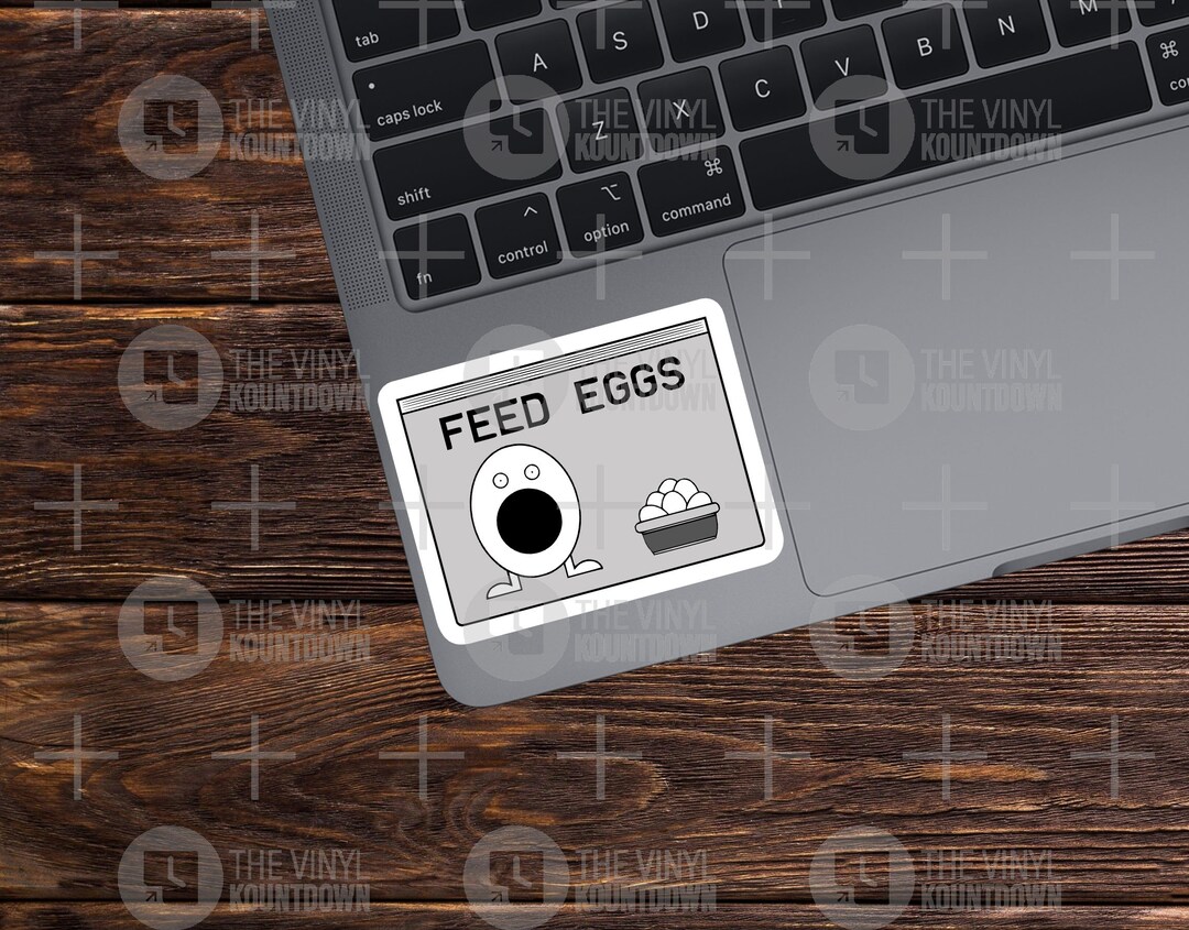 Feed Eggs Funny Tim Robinson Video Game Sticker for Toolbox, Laptop ...