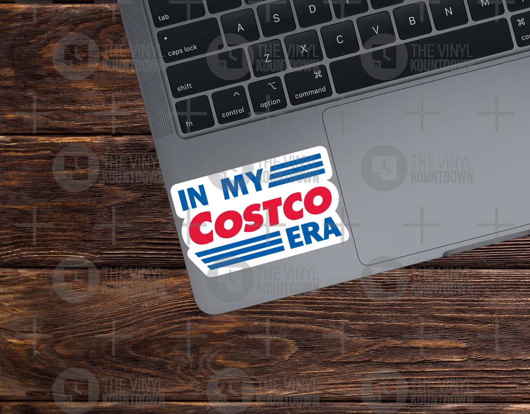 In My Costco Era Funny Hot Dog Meme Sticker for Laptop, Bottle ...