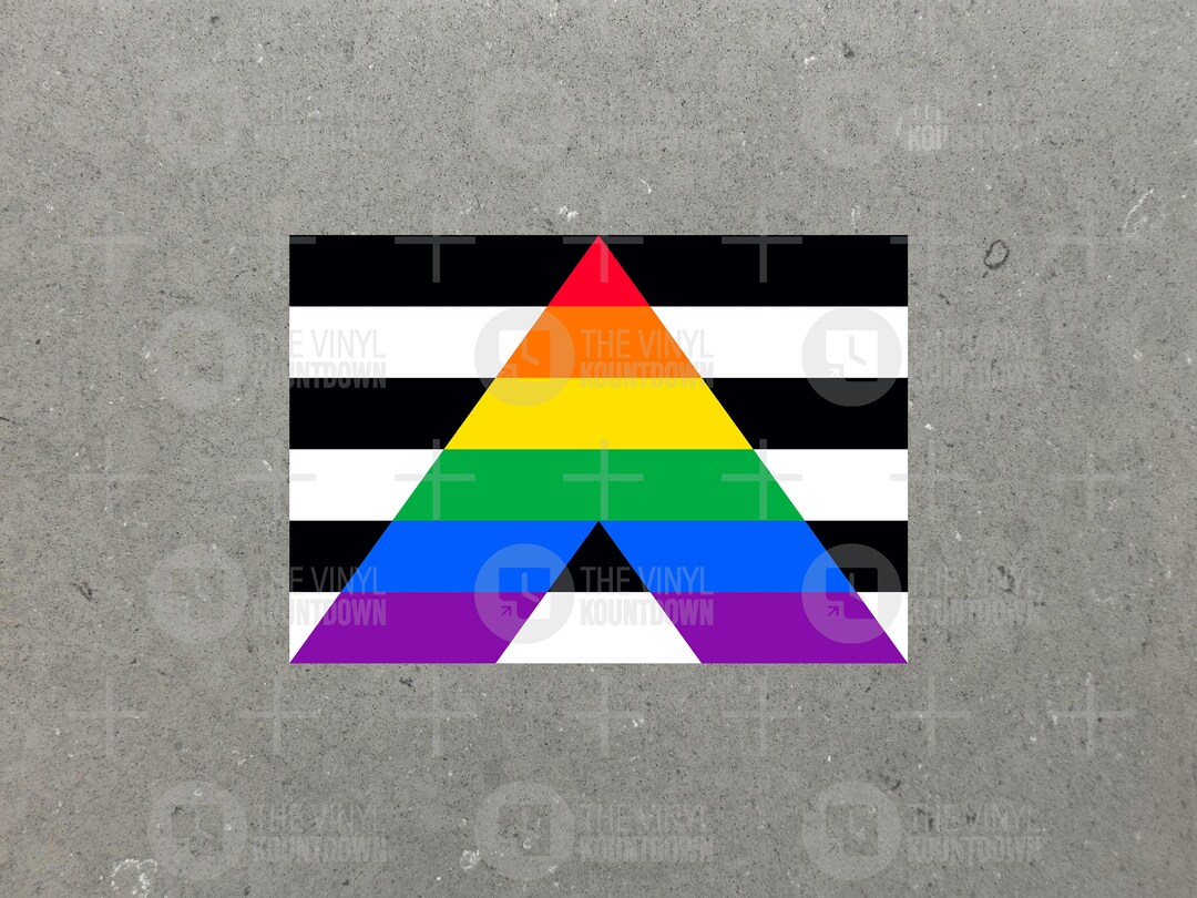 PRIDE MONTH LGBTQIA Ally Flag Sticker Pro Equality, Diversity, Equity ...