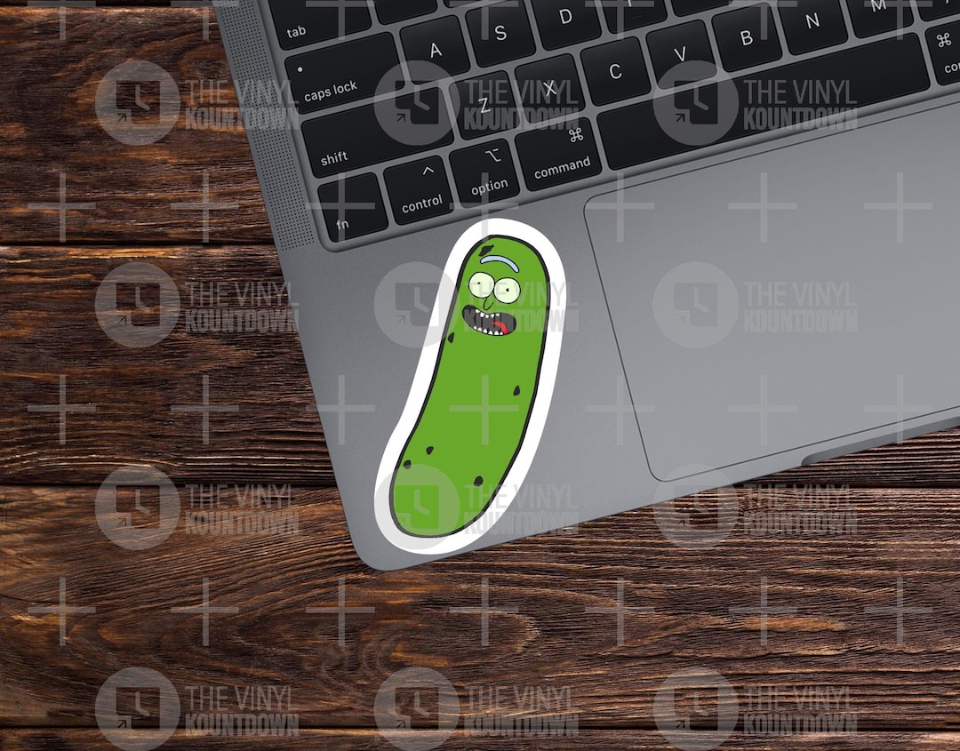Pickle Rick Funny Cartoon Rick, Morty Sticker for PC, Hydroflask ...