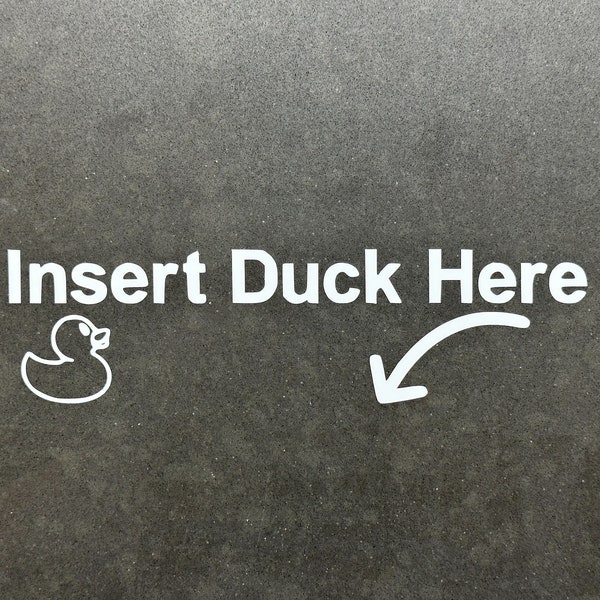 Insert Duck Here Decal - Etsy