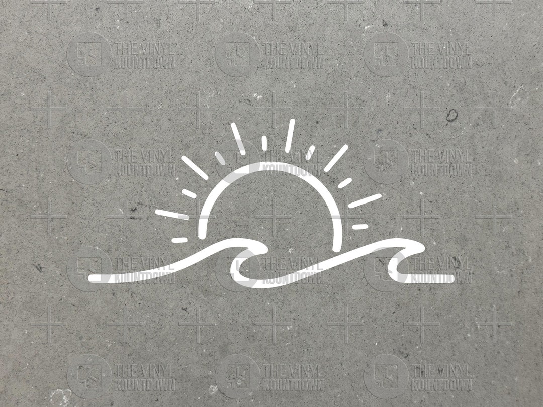 Sun, Sea, Ocean Waves Decal Perfect for Broncos, Jeeps, Wranglers ...