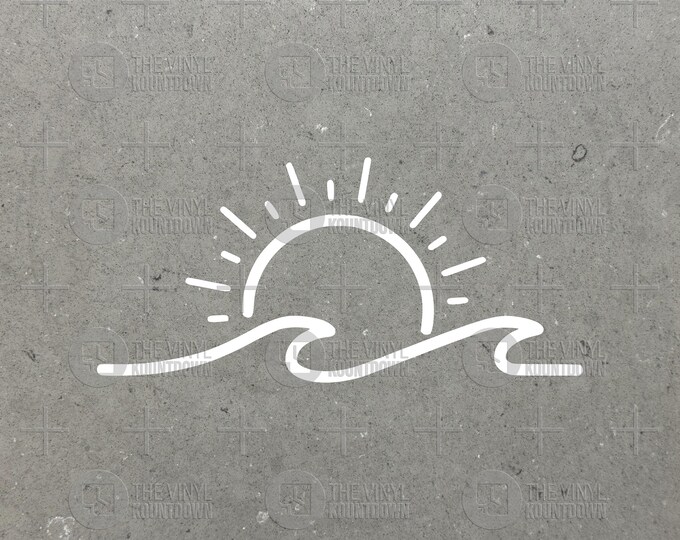Sun, Sea, Ocean Waves Decal Perfect for Broncos, Jeeps, Wranglers ...