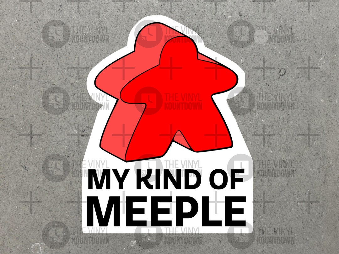 My Kind of Meeple Funny Board Game Sticker for Laptop, Bottle, Hydro ...