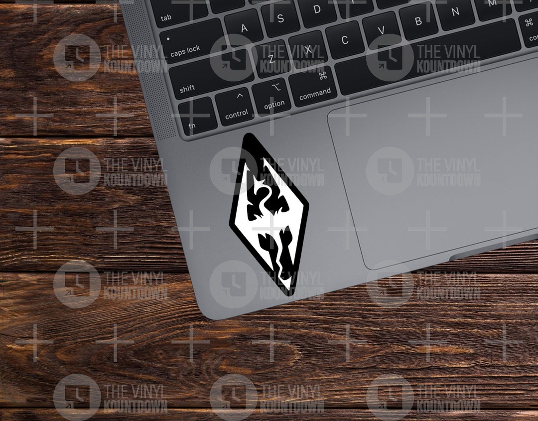 Skyrim Logo Dragonborn, Video Game Sticker Perfect for Cup, Computer ...