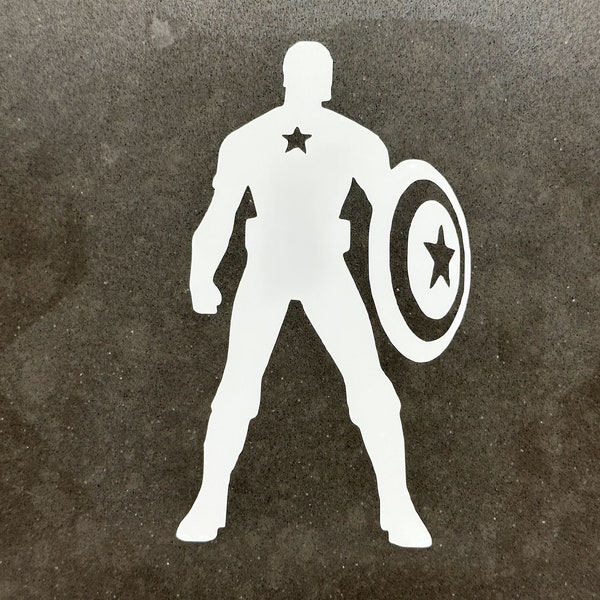 Captain America Car Decal - Etsy