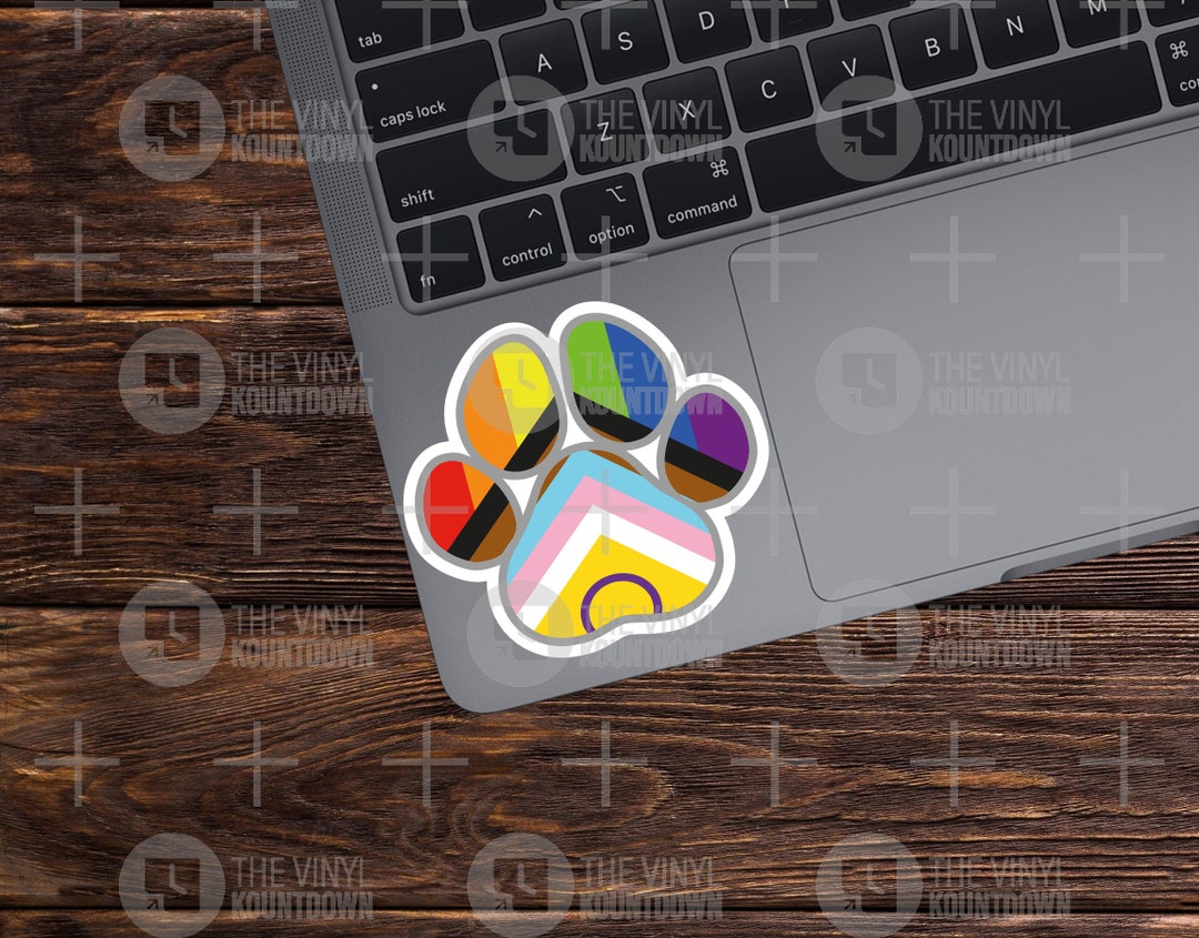 Pride Paw Print LGBTQ, Diversity, Equity, Inclusion, Social Justice ...