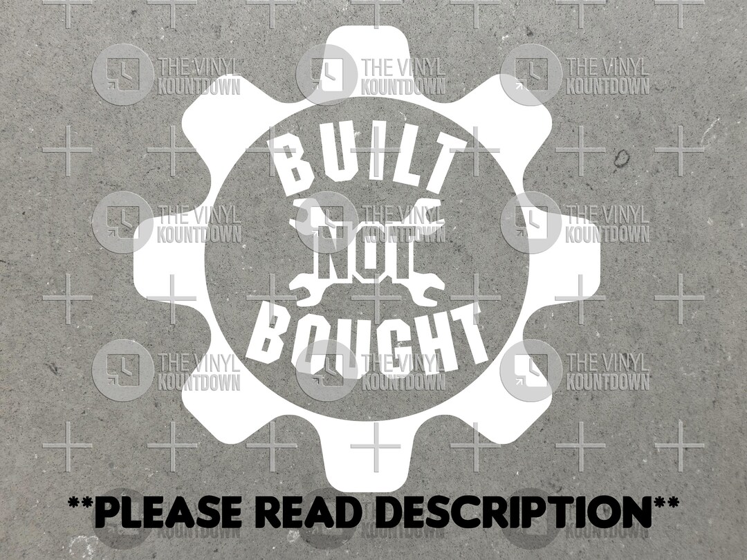 Built Not Bought Design for Jeep, Bronco, Truck High-quality SVG, PNG ...