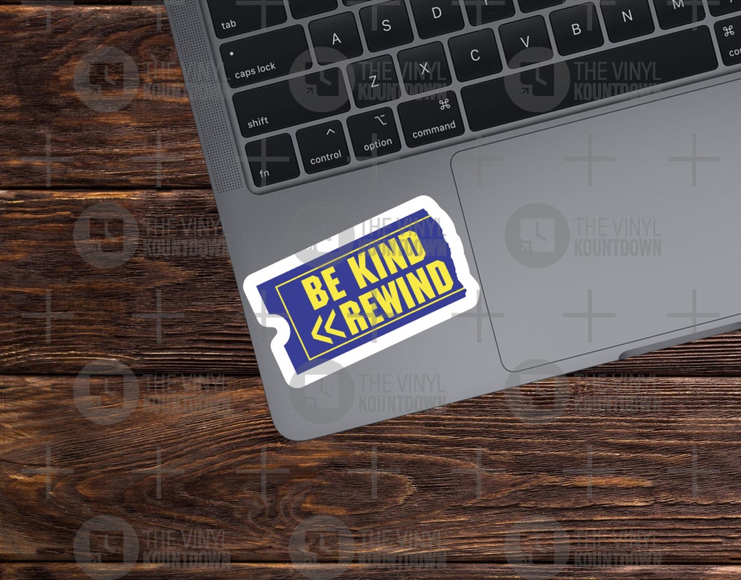 Blockbuster Be Kind Rewind Nostalgic, 90s Video Rental Sticker for ...