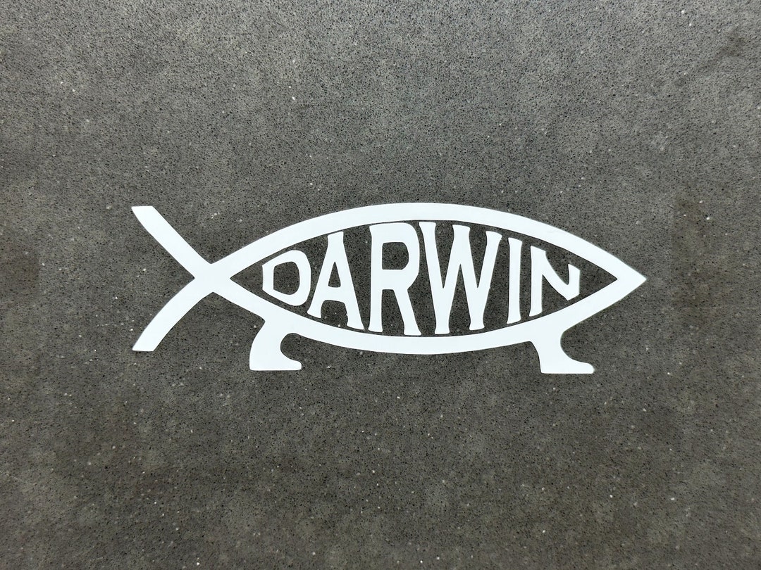 Darwin Fish Free-thinking, Science-believing, Educated, Atheist Gift ...