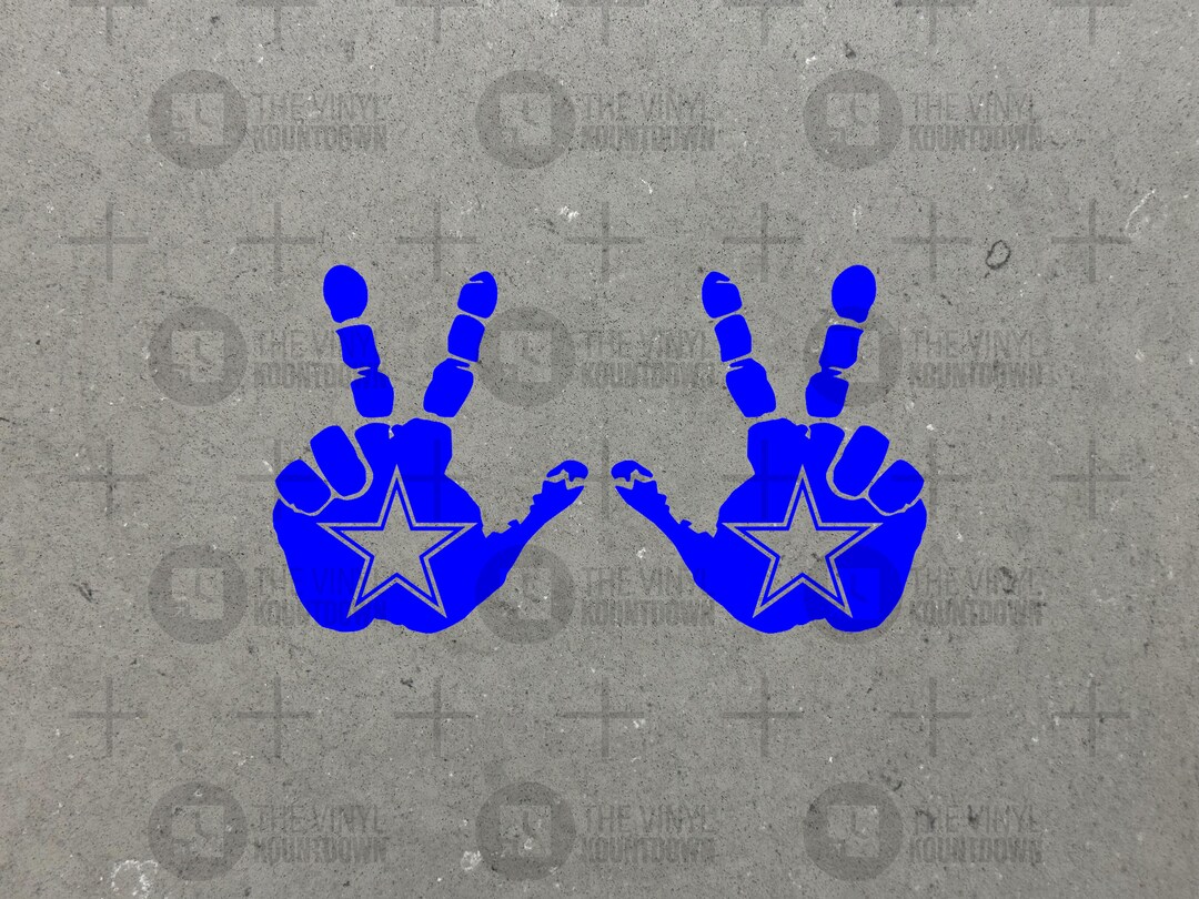 Two-finger Wave With Star, Two-pack Perfect for Mirrors, Windows on ...