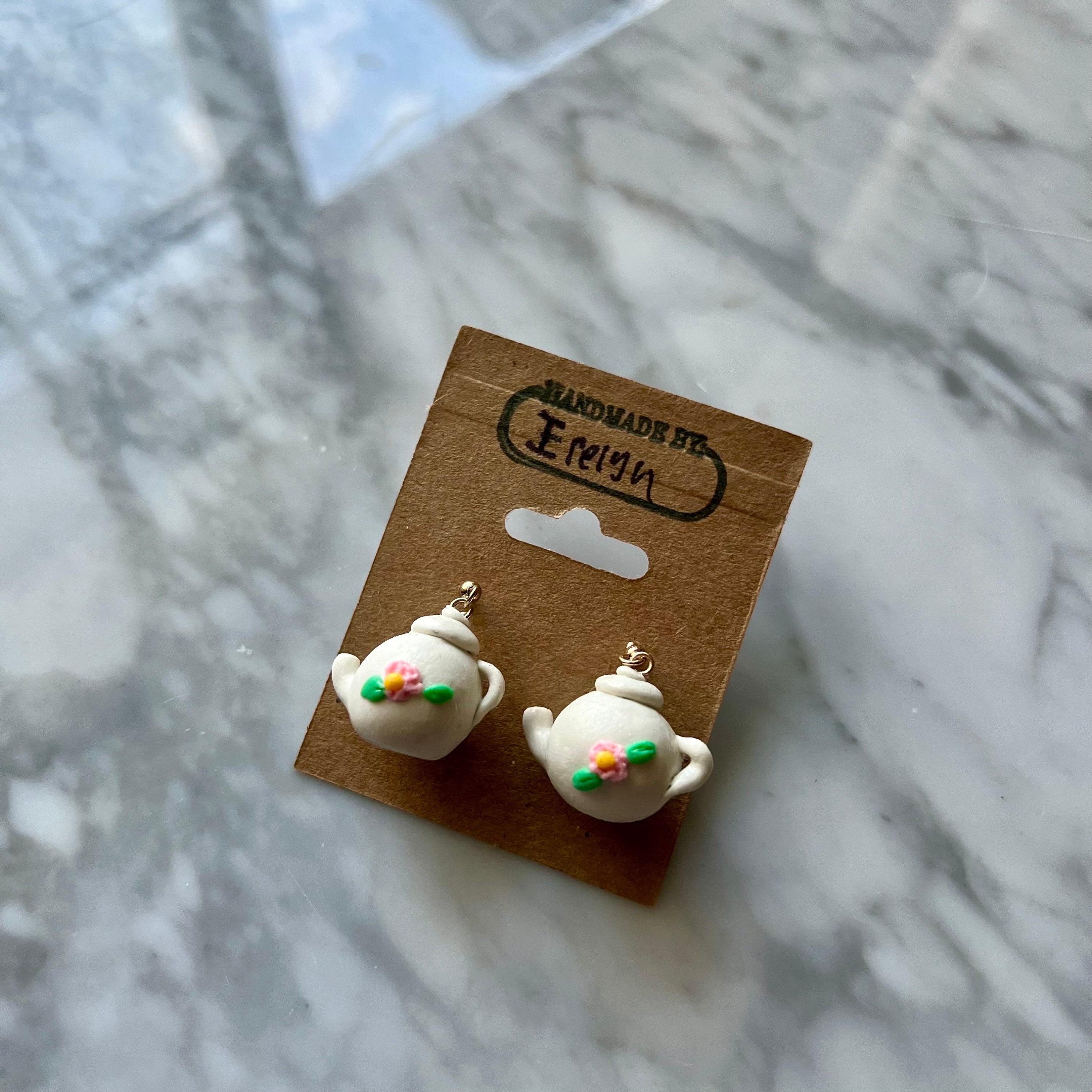 Handmade Polymer Clay Dangle Earrings,animals, Plants, Foods - Etsy