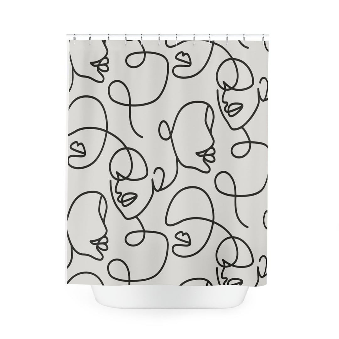 Polyester Shower Curtain Patterned Shower Curtain Solid Color Shower