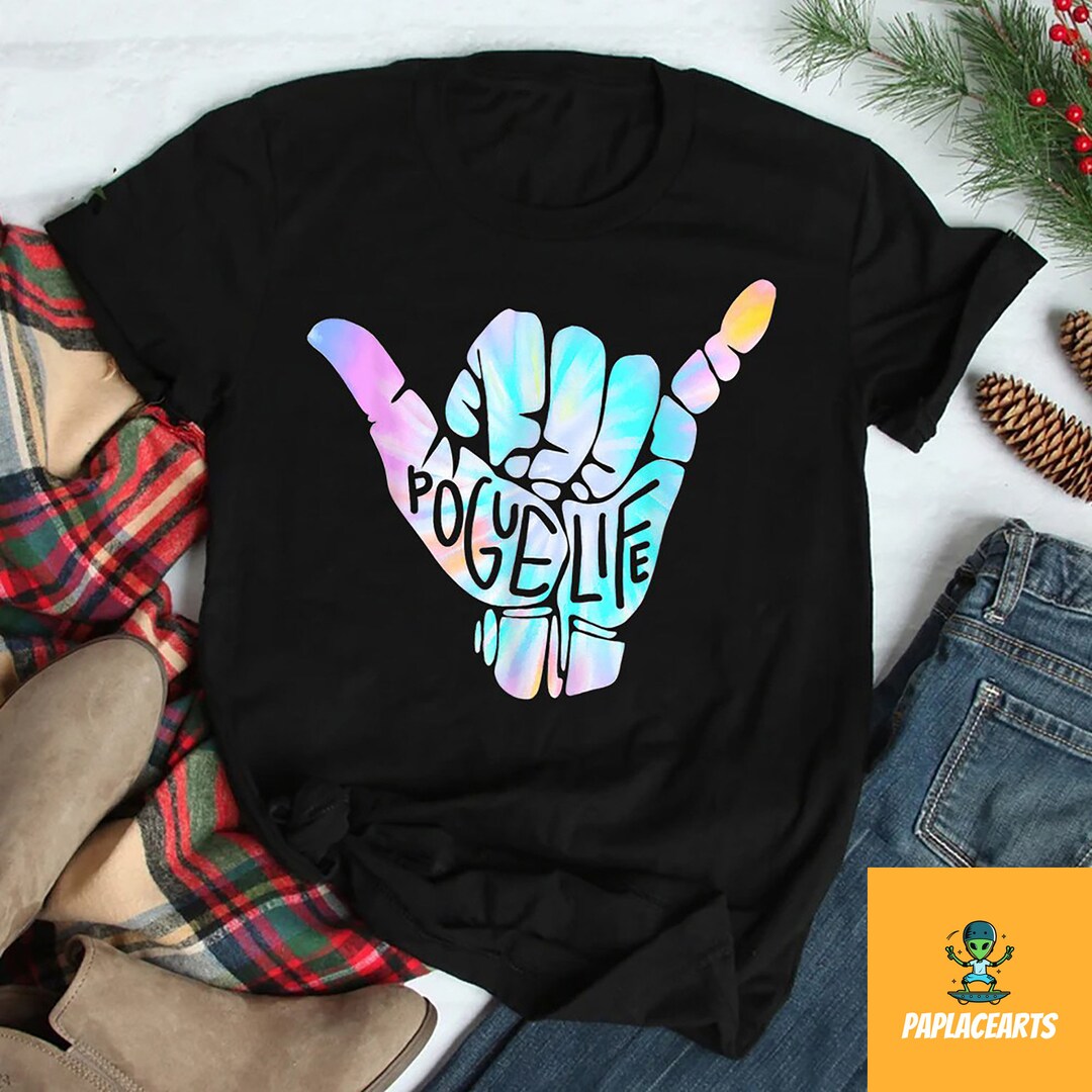 Pogue Life T-shirt, Shaka Hand Sign Shirt, Hang Loose Vintage Shirt ...
