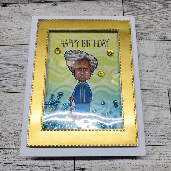 Grey Hair Birthday Card - Etsy