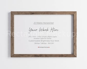 No Mat Frame Mockup - Etsy