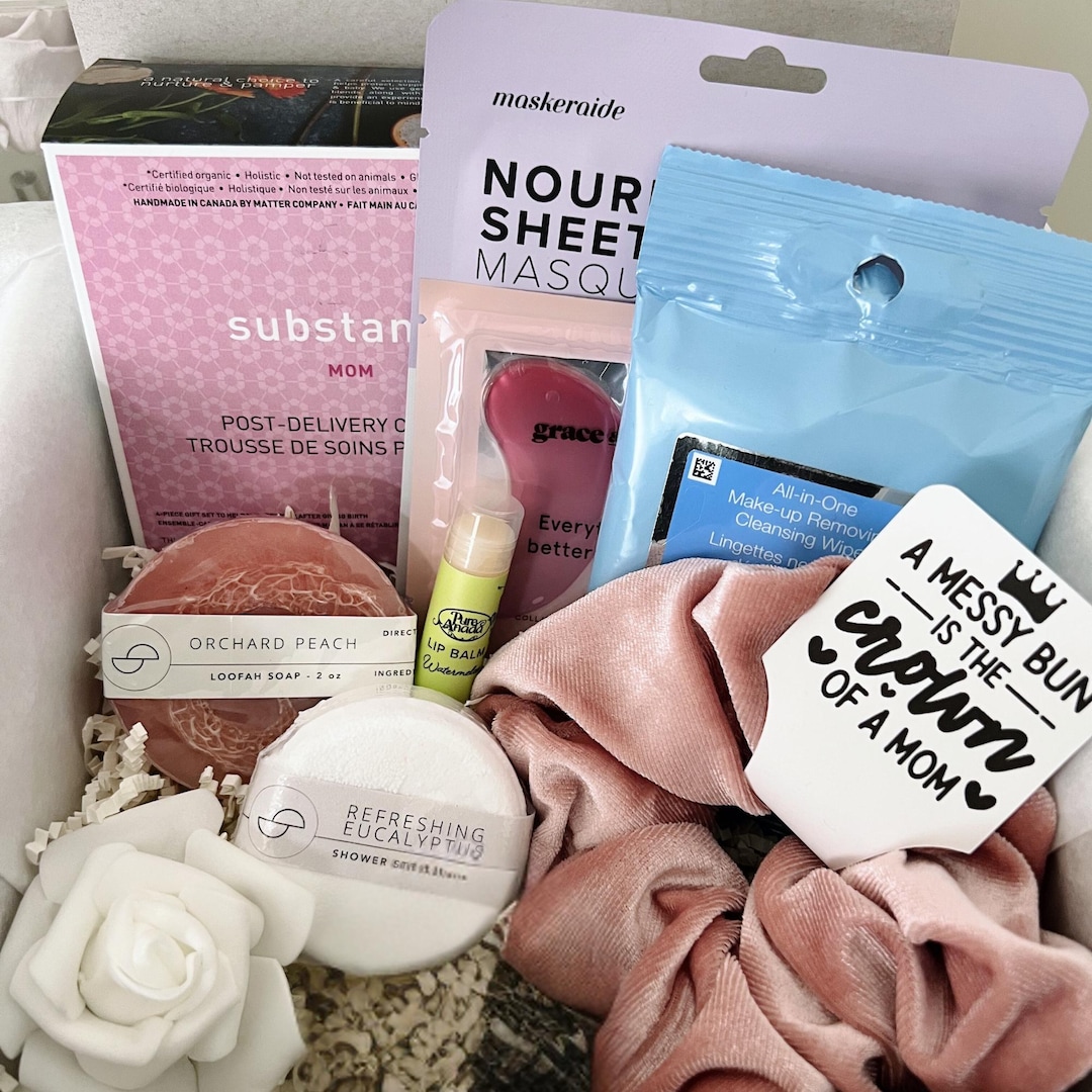 Postpartum Gift Box for New Mom Gift Box New Mom Care Package Self Care ...