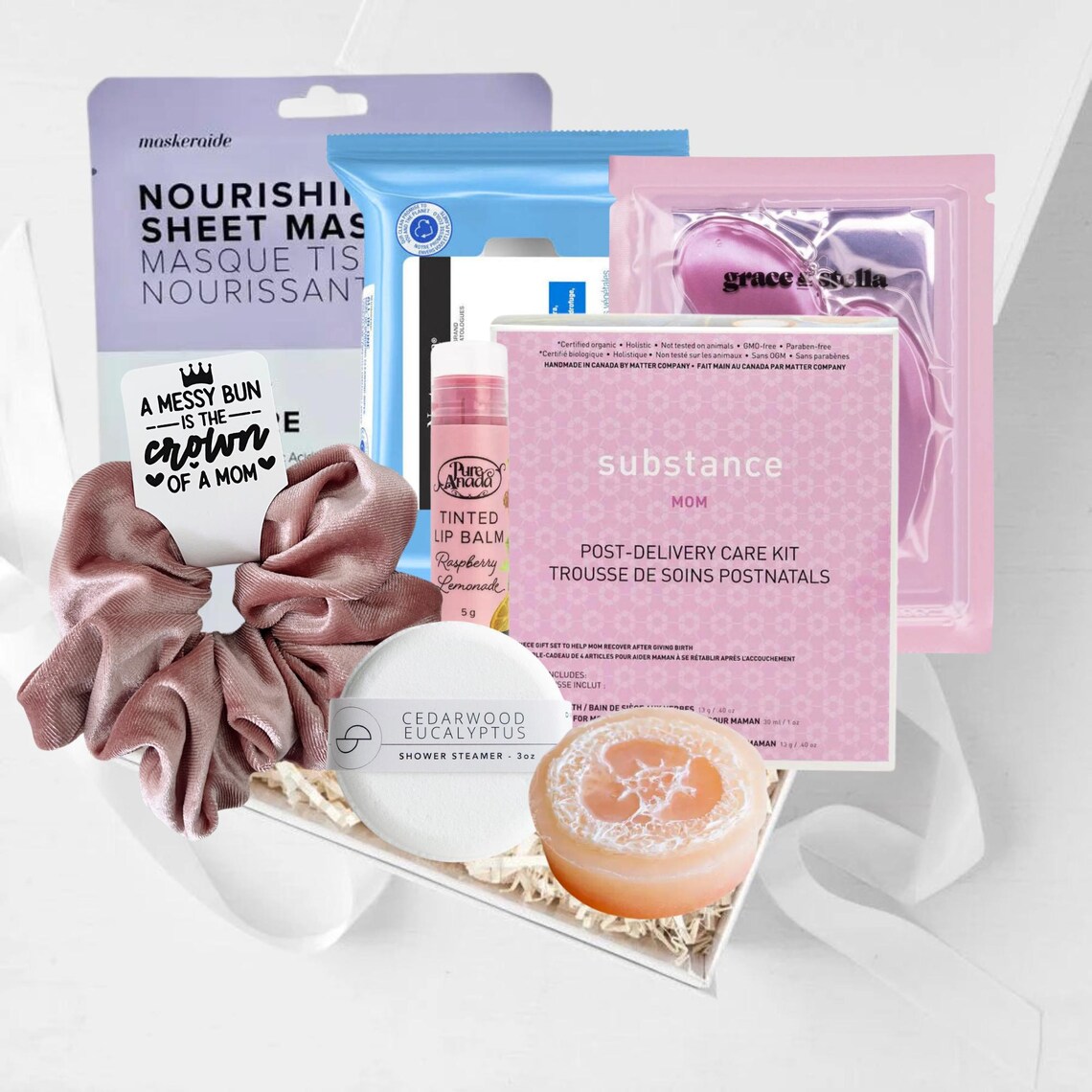 Postpartum Gift Box for New Mom Gift Box New Mom Care Package Self Care ...