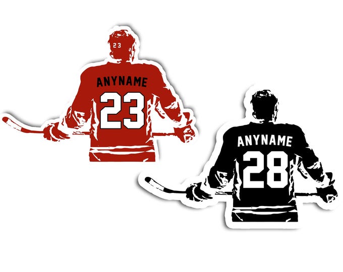 Set of 12 Mini Women Girls Hockey Stickers - 2" on Their Longest Side ...