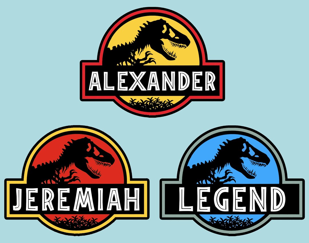 Personalized T-rex Sticker, Custom Dino Name, Waterproof Boys Stickers ...