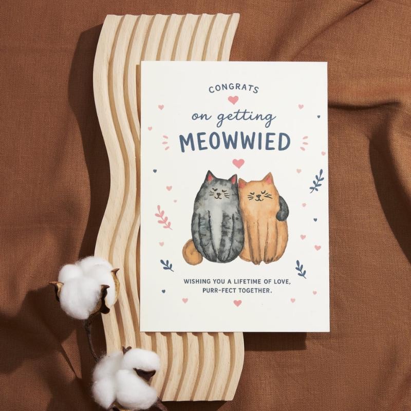 Custom Cats Wedding Card - Etsy