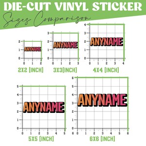 Personalized Retro Name Decal Personalized Vinyl Sticker NAME STICKER ...